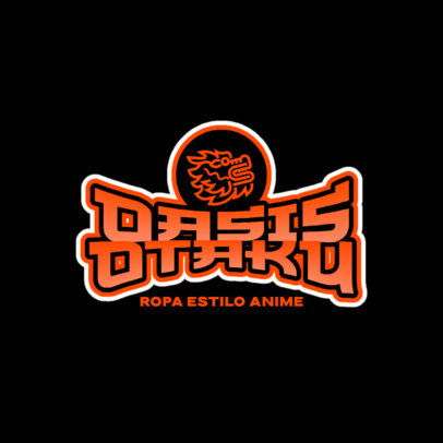 Placeit - Anime-Themed Logo Maker for a POD Store