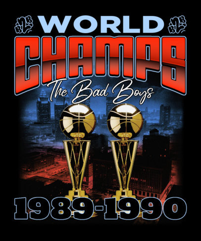 Placeit - T-Shirt Design Generator Featuring a Basketball Player with a ...