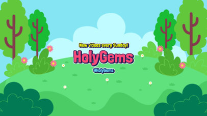 Placeit - YouTube Banner Template for a Children's Faith Channel