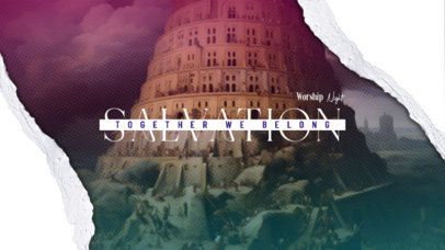 Placeit - YouTube Banner Template with an Illustrated Ark for a Modern ...