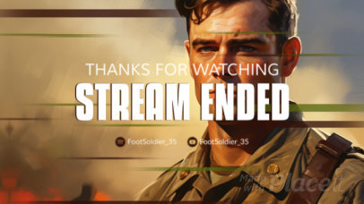 Placeit - Twitch Screen Video Generator for Veterans Day Featuring a ...