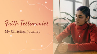 Placeit - YouTube Thumbnail Template for Children Featuring a Christian ...