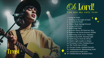 Placeit - YouTube Thumbnail Template Featuring a Christian Theme and a ...