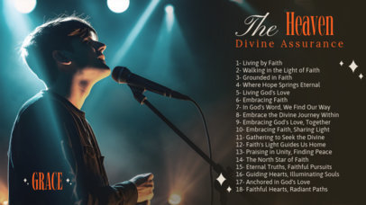 Placeit - Christian YouTube Thumbnail Maker for a Worship Harmonies Channel