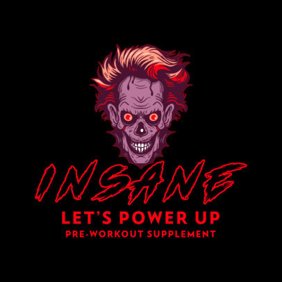 Placeit - Pre-Workout Supplements Brand Logo Generator with a Growling Bear