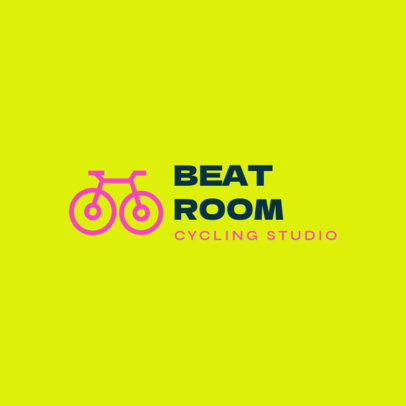 Placeit - Online Logo Maker for a Cycling Studio with a Bike Graphic