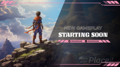 Placeit - Dragon Quest-Inspired Twitch Screen Video Maker Featuring a ...