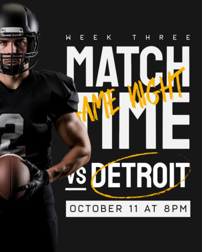 Placeit - Instagram Post Template for a Football Game Week Ad