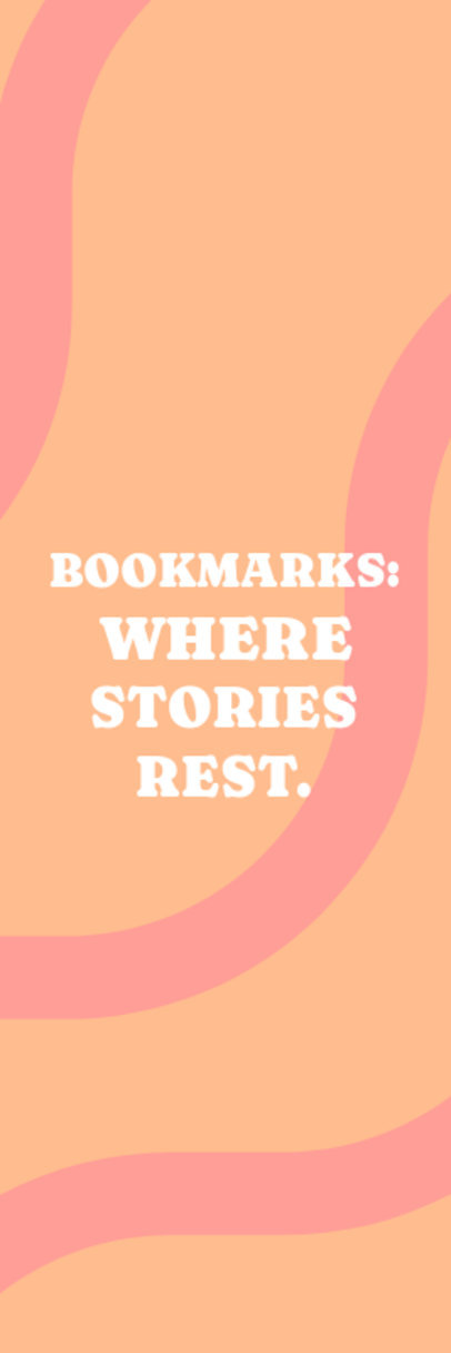 Placeit - Bookmark Design Creator Featuring Wavy Graphics and a Phrase ...