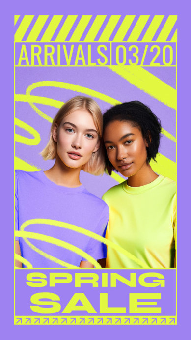 Placeit - Spring-Themed Instagram Story Template to Promote a Fashion ...