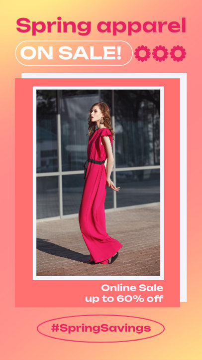 Placeit - Instagram Story Template for a Spring Sale with a Blurry ...