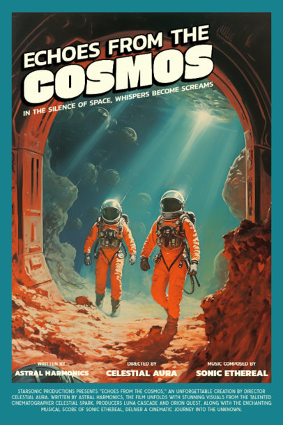 Placeit - Poster Design Template Featuring an Explosion and a Planet ...