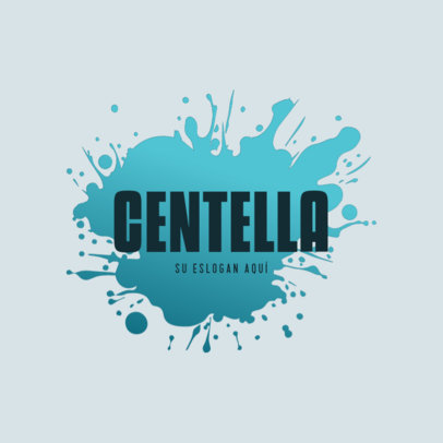 Placeit - Abstract Logo Template with a Bursting Stain Graphic