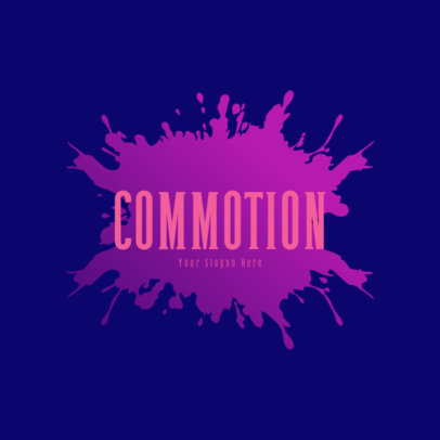 Placeit - Logo Maker Featuring an Explosive Graphic with Gradient Colors