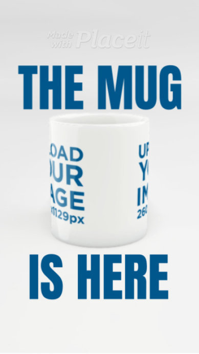 Placeit - Video of a Spinning 3D Coffee Mug With Cool Animations