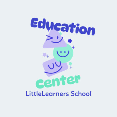 Placeit - Online Logo Maker with Smiling Shapes for an Early Education ...