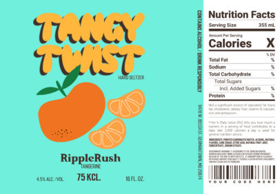 Placeit - Hard Seltzer Label Design Generator Featuring AI-Created Peaches