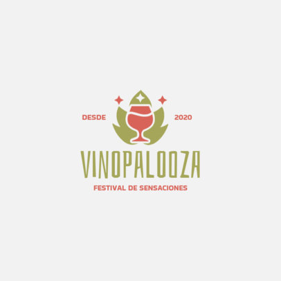 Placeit - Online Logo Maker for a Texas Wine Festival Featuring a Glass ...