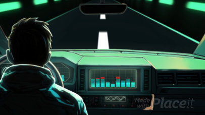 Placeit - Lo-Fi Intro Video Maker Featuring a Retro Style for Radio Beats