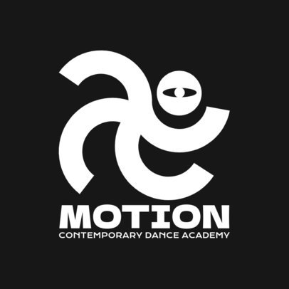 Placeit - Logo Template for a Dance Studio With an Abstract Graphic