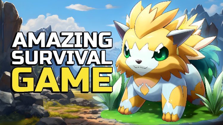 Placeit - YouTube Thumbnail Creator Featuring a Palworld-Inspired Theme