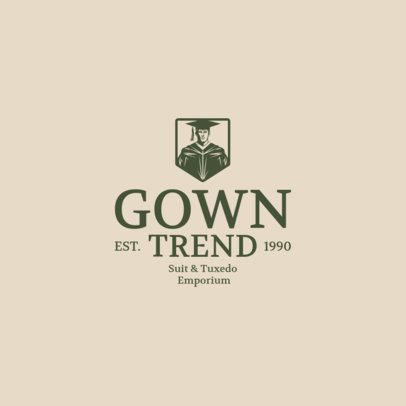 Placeit - Tuxedo Rental Store Logo Maker with an Illustrated Suit Graphic