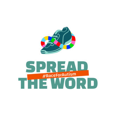 Placeit - Logo Maker with an Illustrated Sneaker for an Autism ...