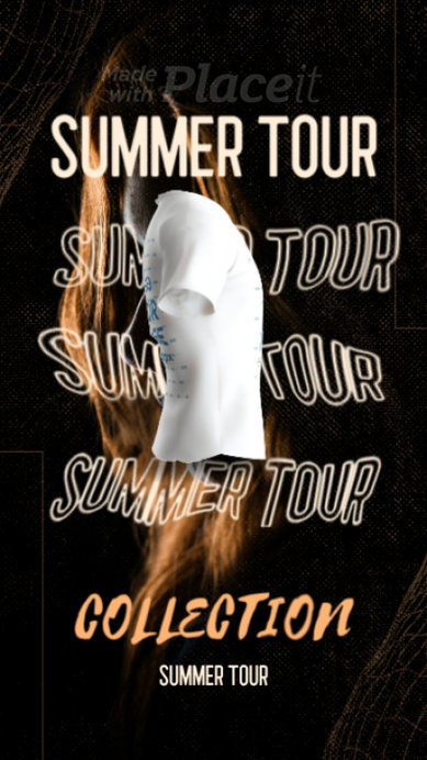 Placeit - Summer Tour Collection Video of a 3D Round-Neck T-Shirt