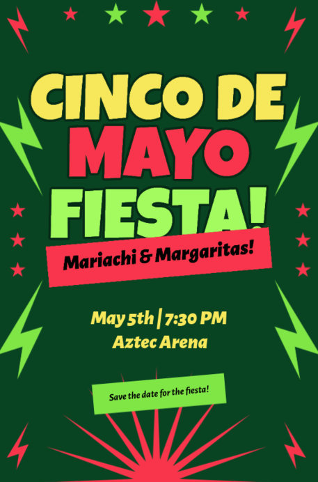 Placeit - Flyer Design Maker for a Cinco de Mayo-Themed Kermesse Party