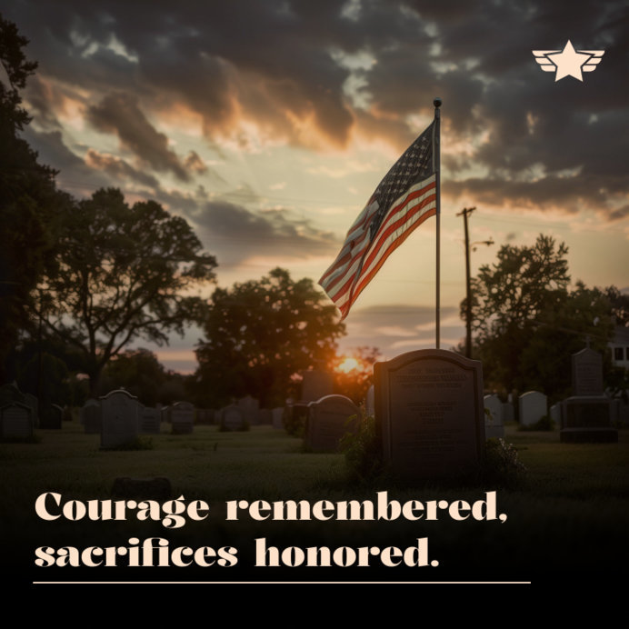 Placeit - Instagram Post Template with a Quote to Remember Soldiers on ...