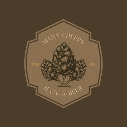 Placeit - Logo Maker for Craft Beer Brands with Circle Badge