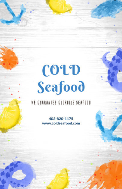 Placeit - Flyer Maker for Seafood Restaurants with Clam Images