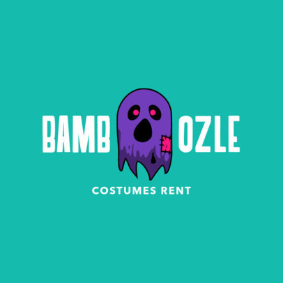 Placeit - Logo Design Template for Scary Halloween Costume Store
