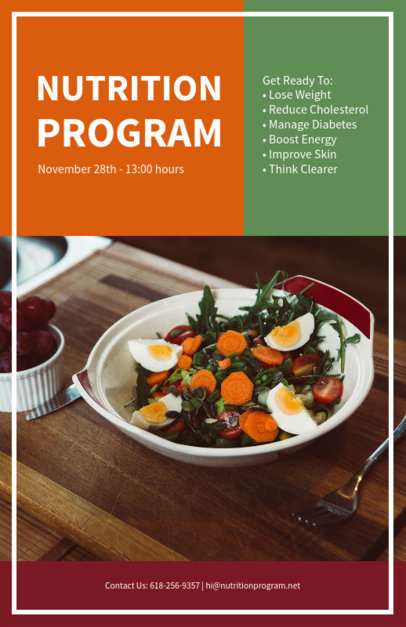 Placeit - Nutrition Classes Flyer Design Maker
