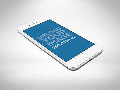 Placeit - Angled Closeup Mockup of an iPhone Screenshot Floating Over a ...