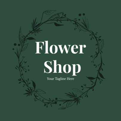 Placeit - Florist Logo Creator with Flower Frame