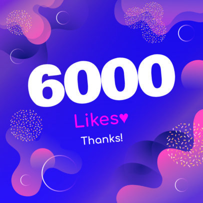 Placeit - Followers Milestone Post Template for Instagram