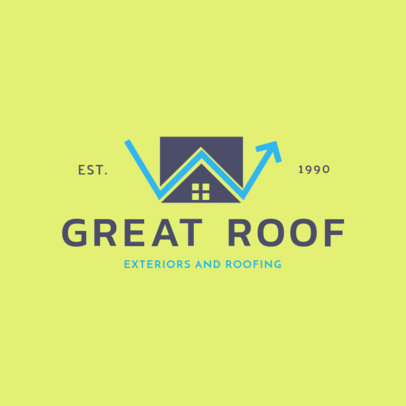 Placeit - Logo Maker for Roofing and Siding Services
