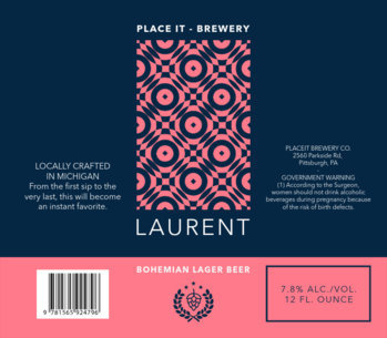 Placeit - Custom Beer Labels Template with Modern Art Graphic