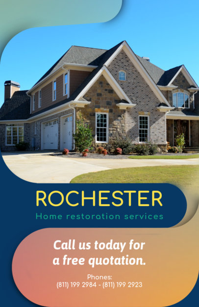 Placeit - Home Remodeling Flyer Template