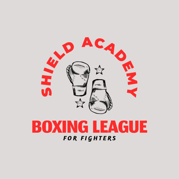 Placeit - Boxing Logo Design Template for Boxing League