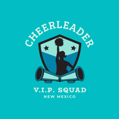 Placeit - Cheerleader Logo Design Template for Professional Cheerleaders