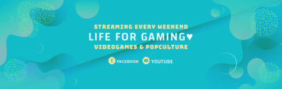 Placeit - Twitch Banner Template with Gaming Icons