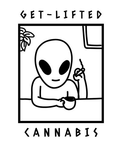 Placeit - Marijuana T-Shirt Design with a Relaxed and Funny Weed Design