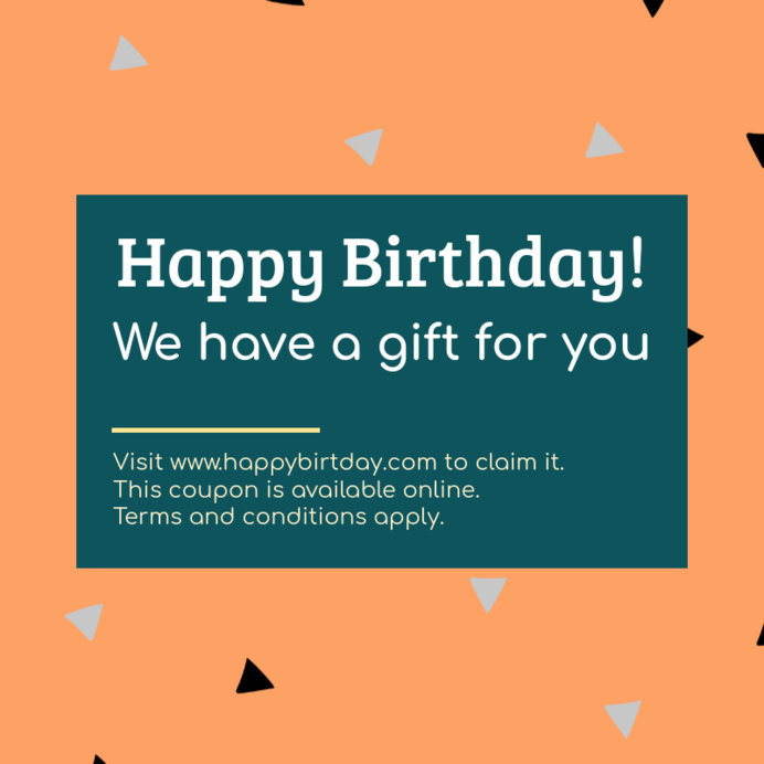 Placeit - Birthday Discount Coupon Template