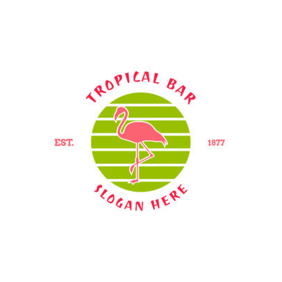 Placeit - Logo Maker for a Beach Bar