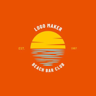 Placeit - Tropical Bar Logo Maker