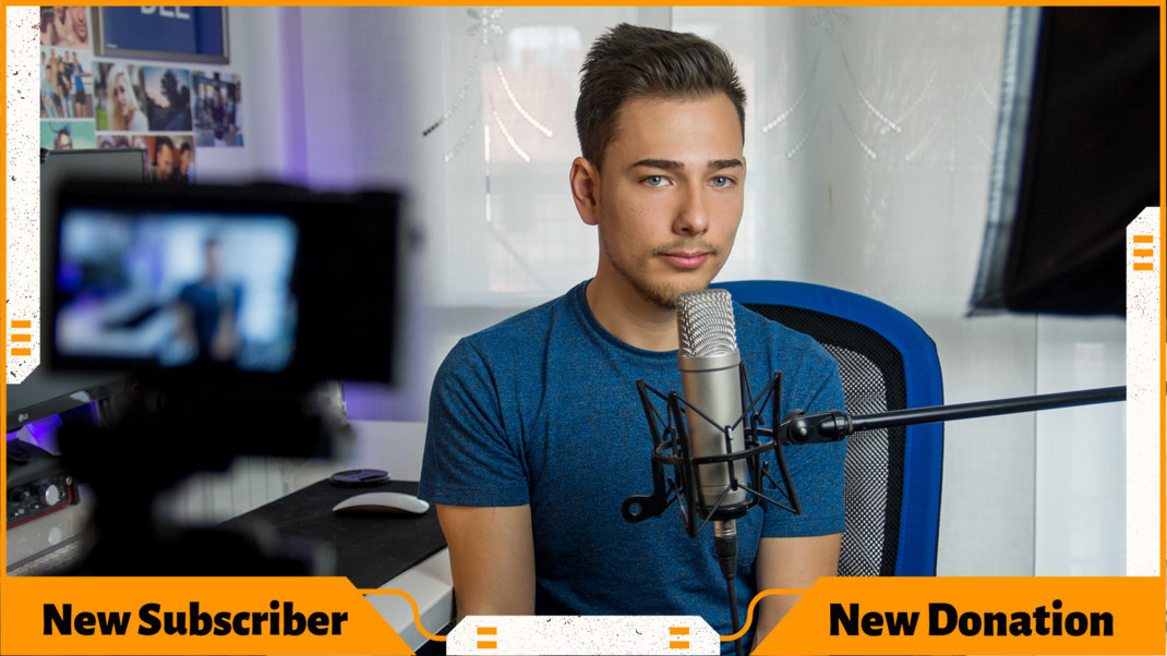 Placeit - Twitch Webcam Frame OBS Overlay Template for Streamers