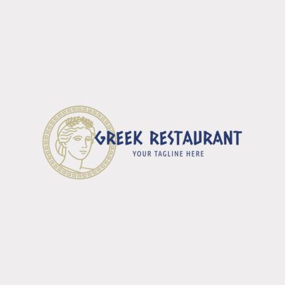 Placeit - Logo Template for a Traditional Greek Food Restaurant