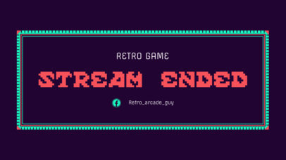 Placeit - Twitch Overlay Design Template for an Ending Screen